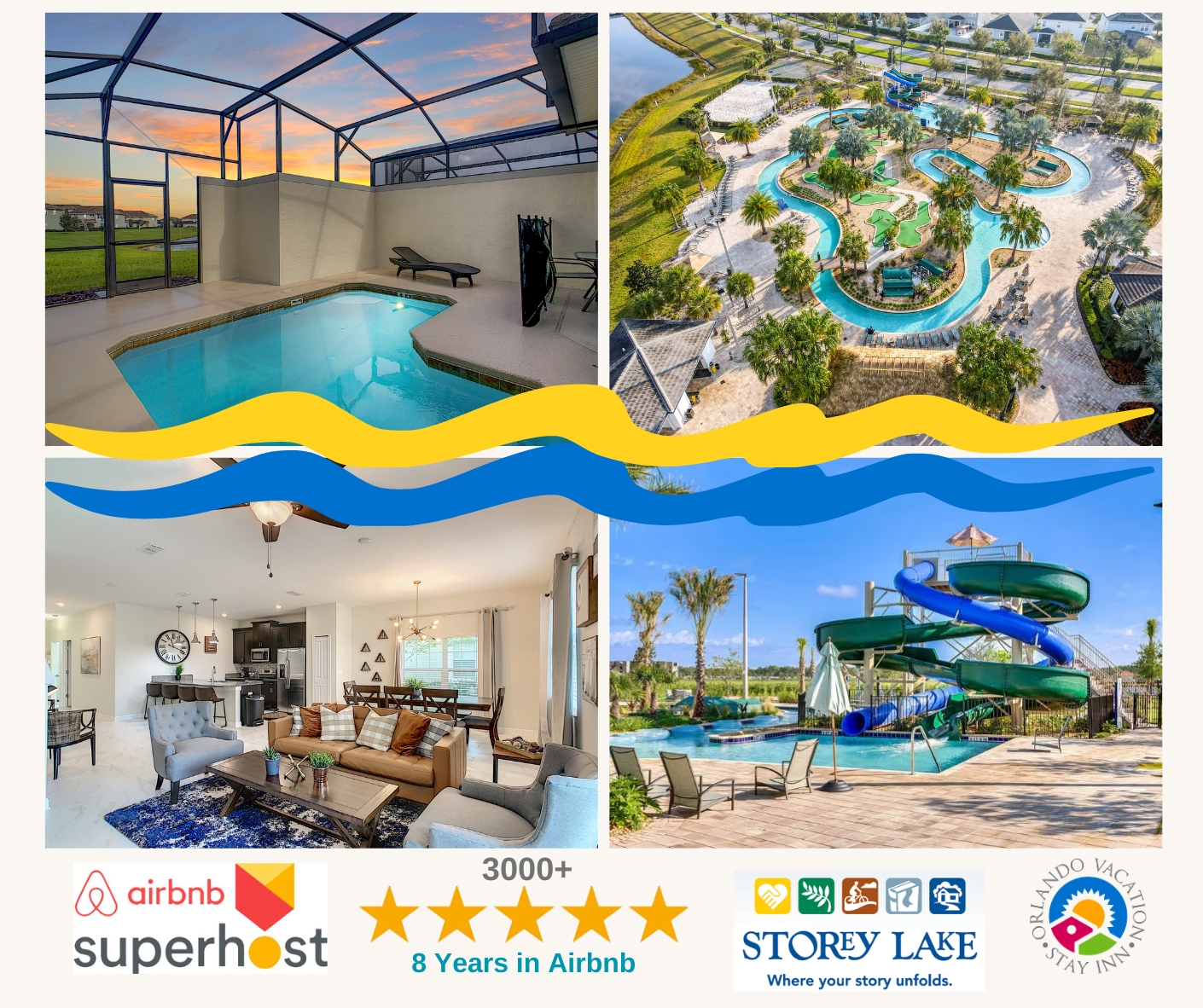 3065 - 5br W/ Pool | 10min Disney | 2 Water Parks - Kissimmee, FL